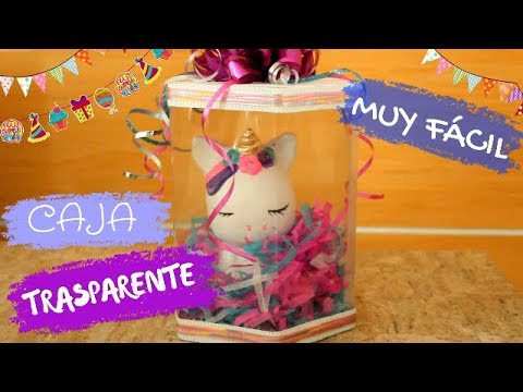 Diy Caja De Regalo Trasparente Muy Facil Youtube