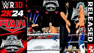 Wr3d 2k24 Wr3d Raw Arena With Wrestlemania 40 Logo Download Link ...