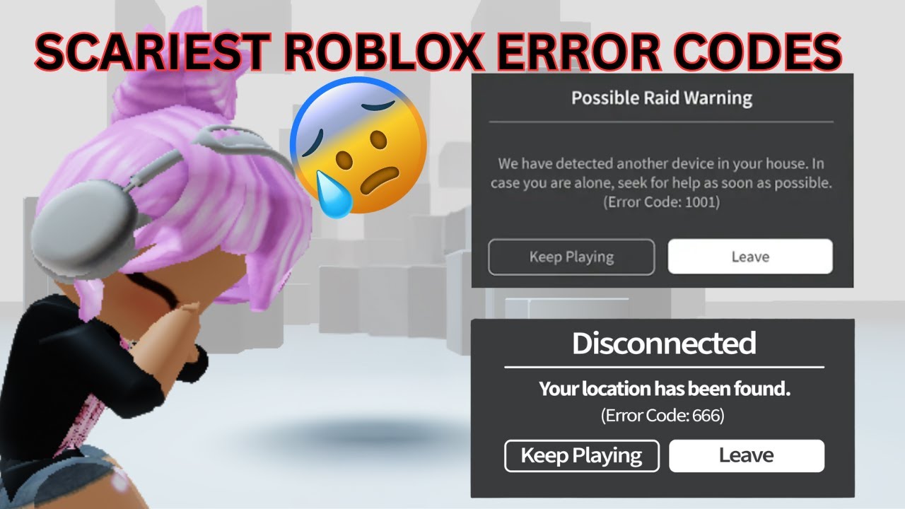 Scariest Roblox Error Codes Ever 亞 Youtube