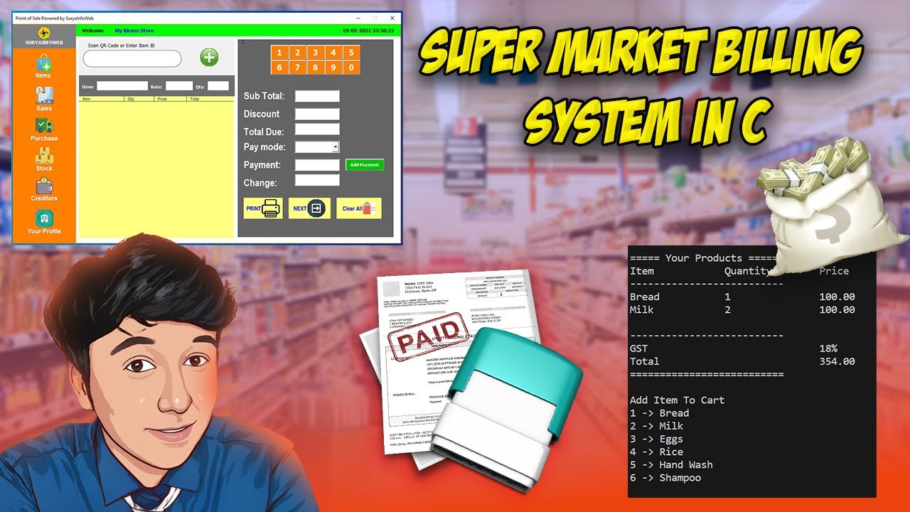 Grocery Payments Building An Epic Billing System In C Programming