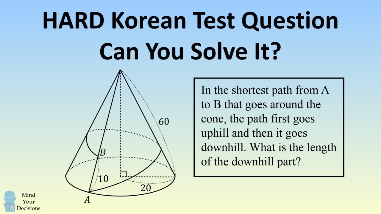 Very Hard South Korean Geometry Problem Csat Exam Youtube