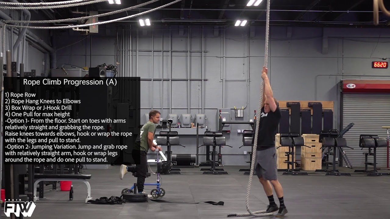 Rope Climb Progression A Youtube
