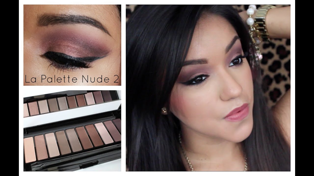 L Oreal La Palette Nude 2 Tutorial Sultry Smokey Eye Youtube