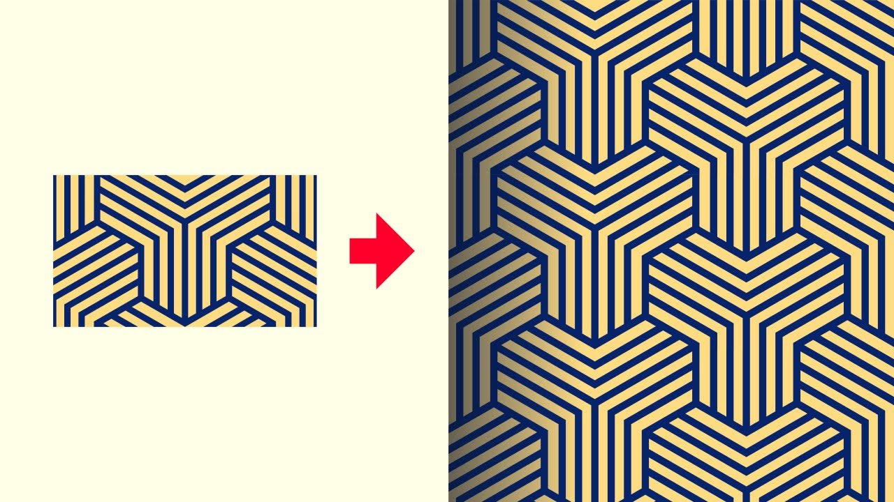 Illustrator Line Pattern Tutorial Repeatable Seamless Youtube