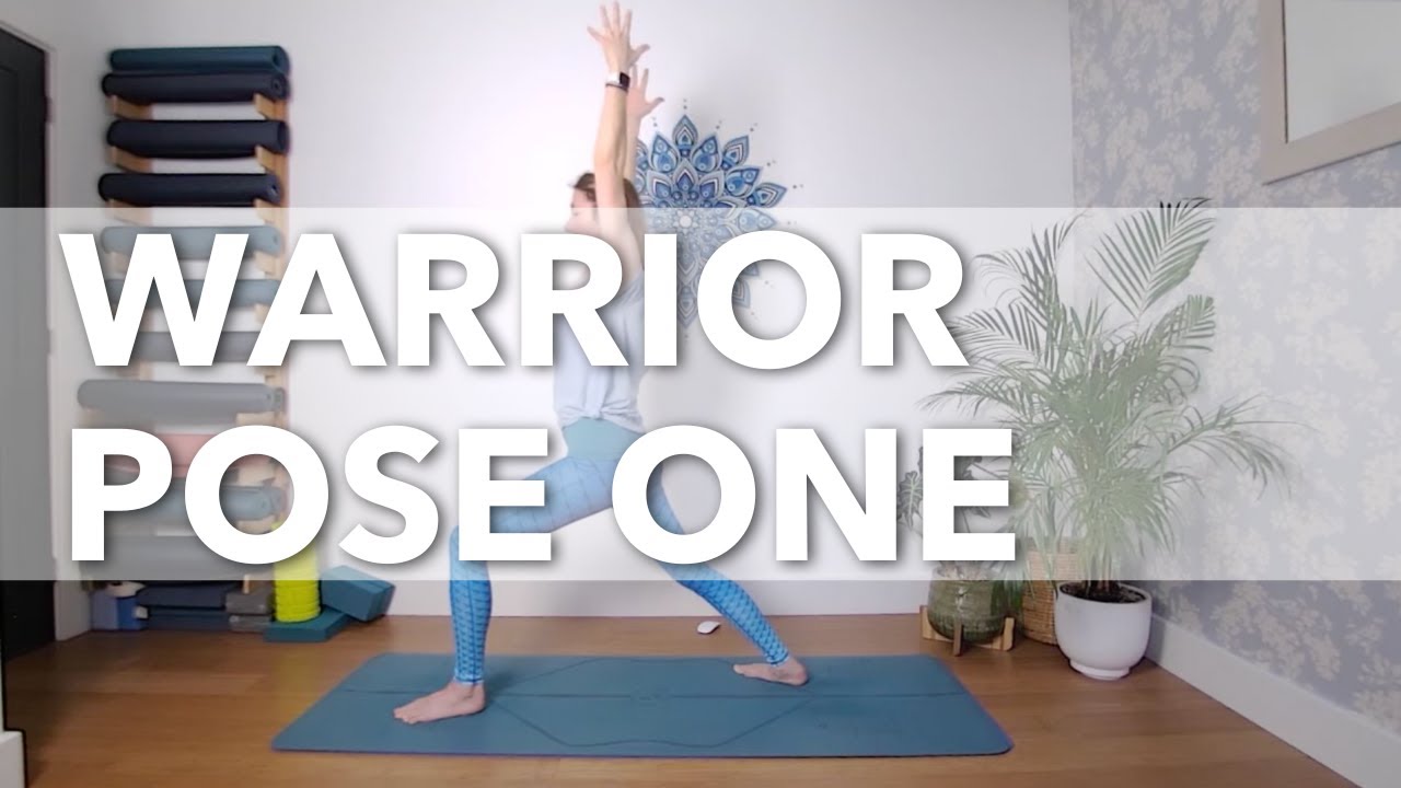 Warrior One Yoga Pose Yoga For Beginners Youtube