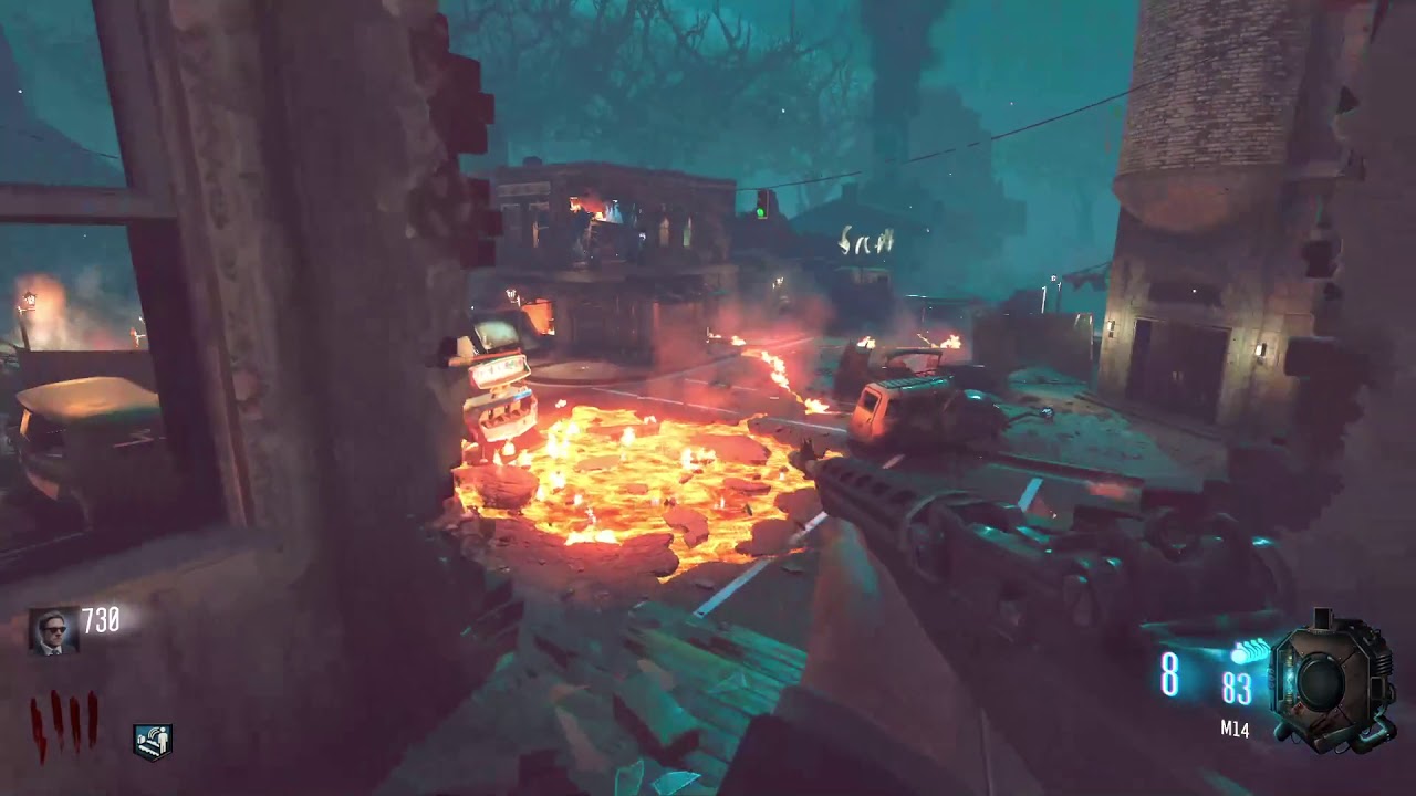 Bo3 Zombies Town Custom Map Youtube