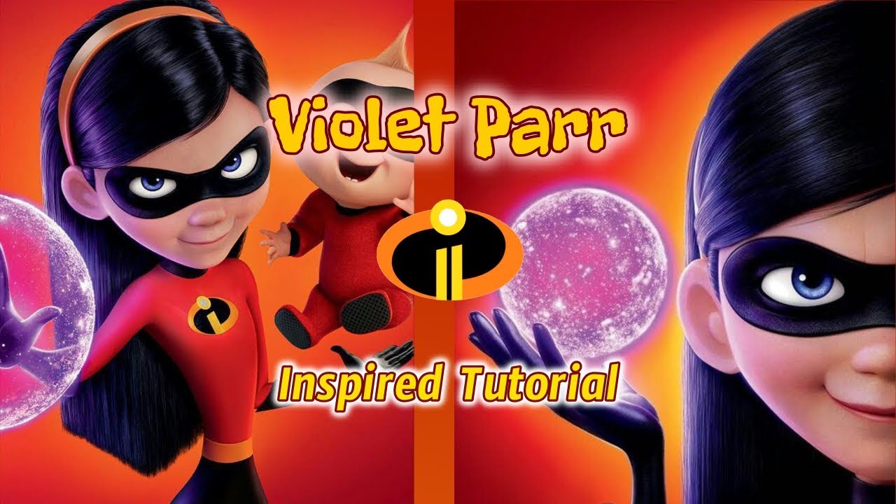 The Incredibles 2 Violet Parr Inspired Makeup Ft Musegetes Wig
