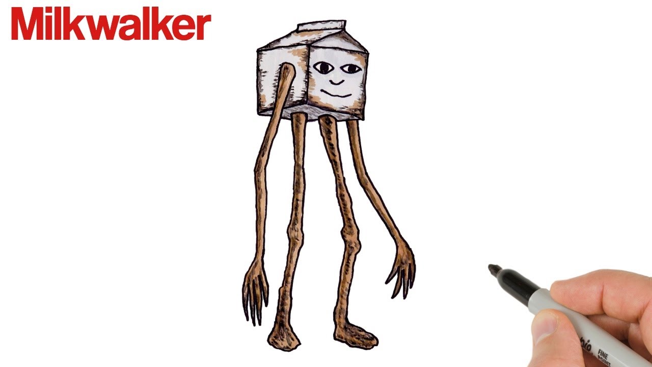 How To Draw Milkwalker Ambassador Trevor Henderson Drawings Youtube