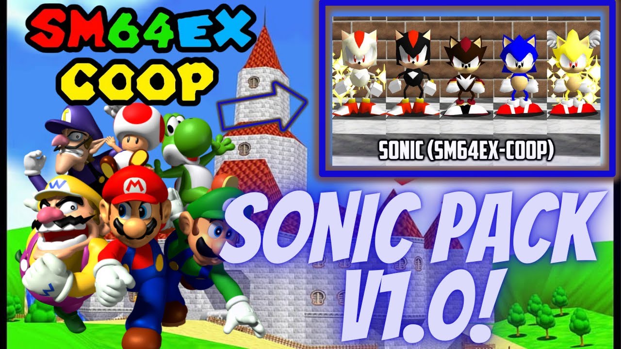 Pack De Skin Sonic En Sm64excoop Sonic Skin Pack V1 0 Youtube