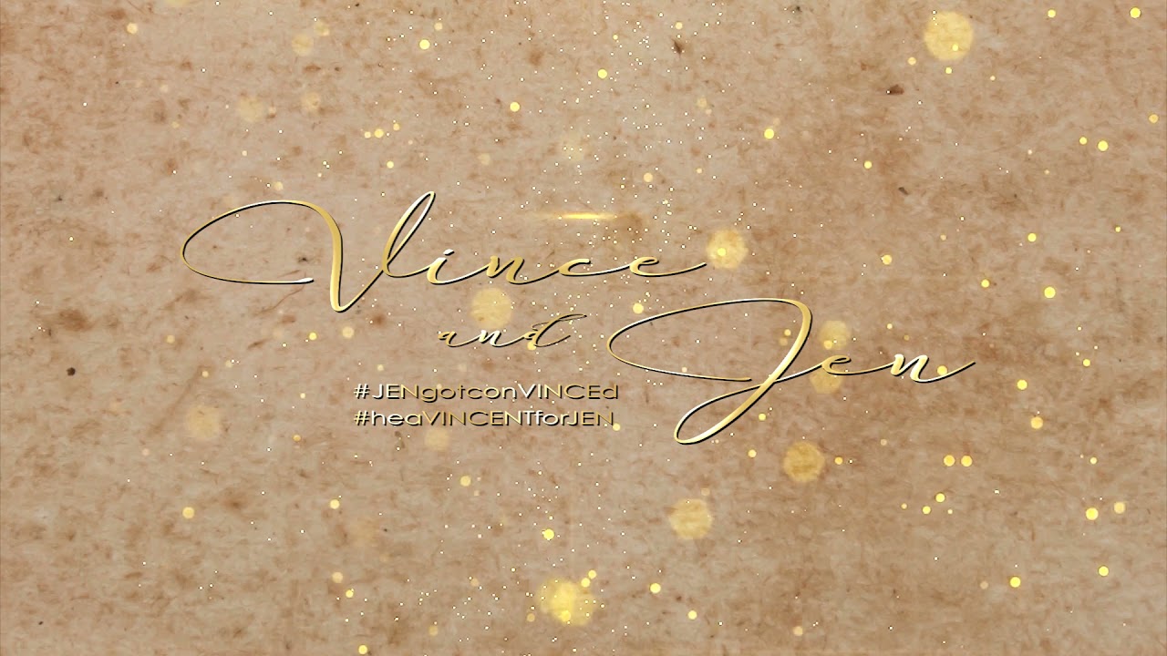 Animated Wedding Monogram Vince And Jen Youtube