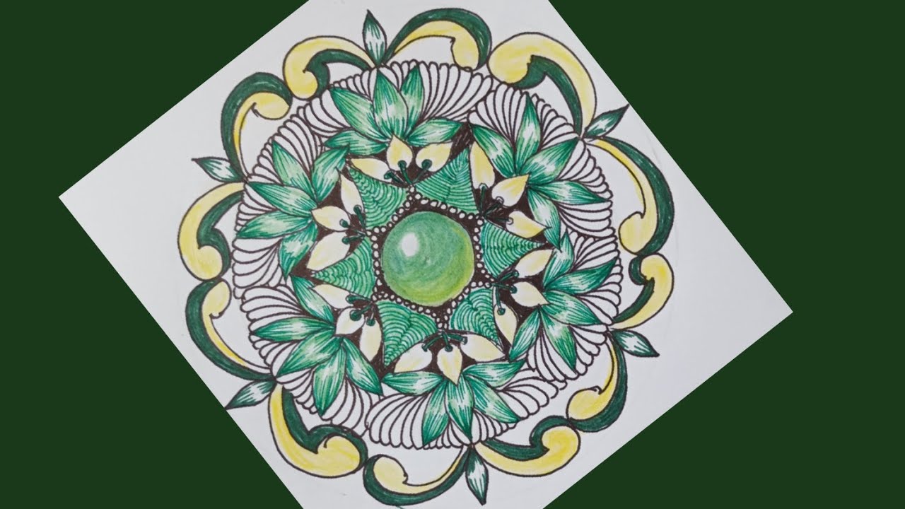 Zentangle Inspired Pattern Art Youtube