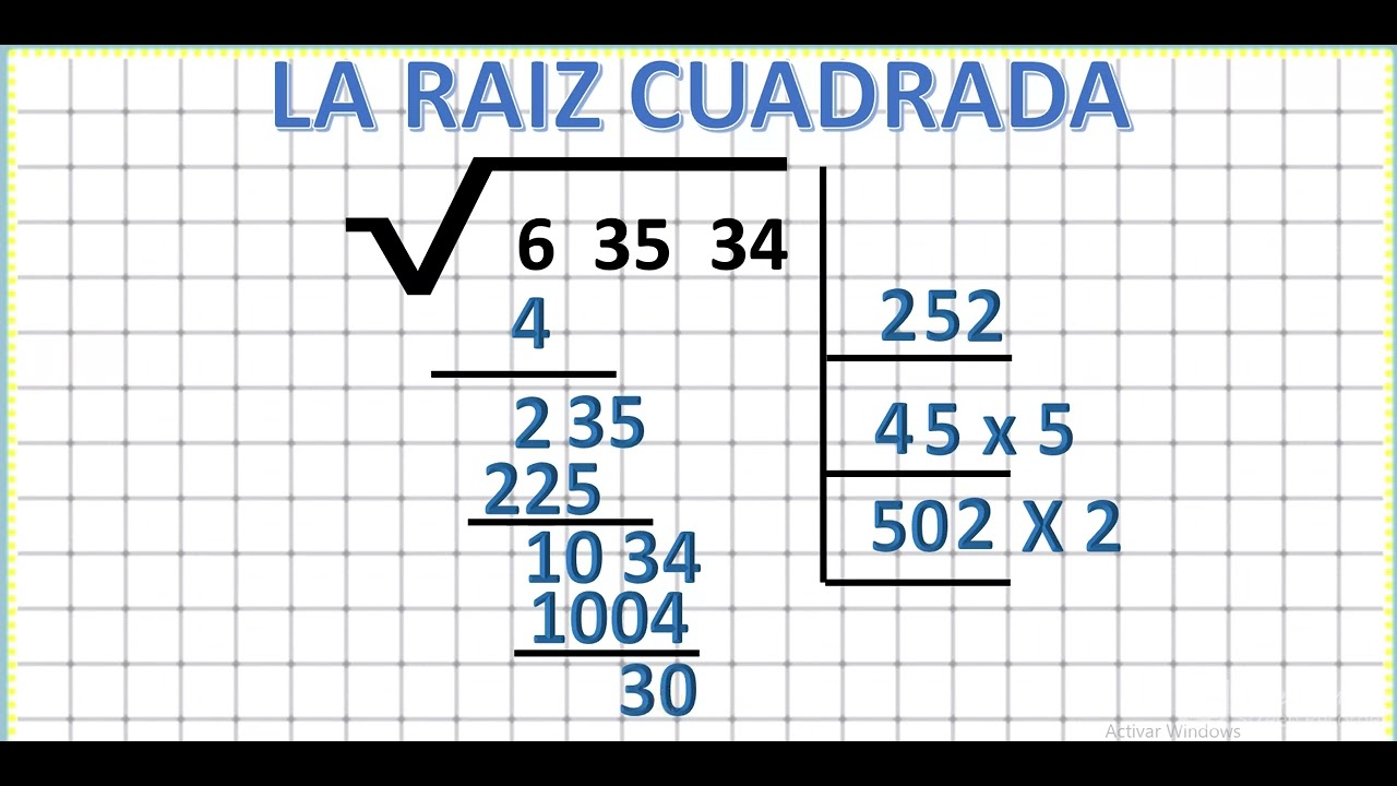 Raíz Cuadrada 5 Dígitos Super Fácil Youtube