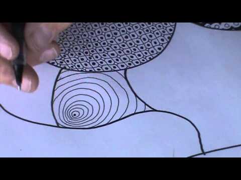 Poster Sized Tangle Doodle Part 14 Youtube