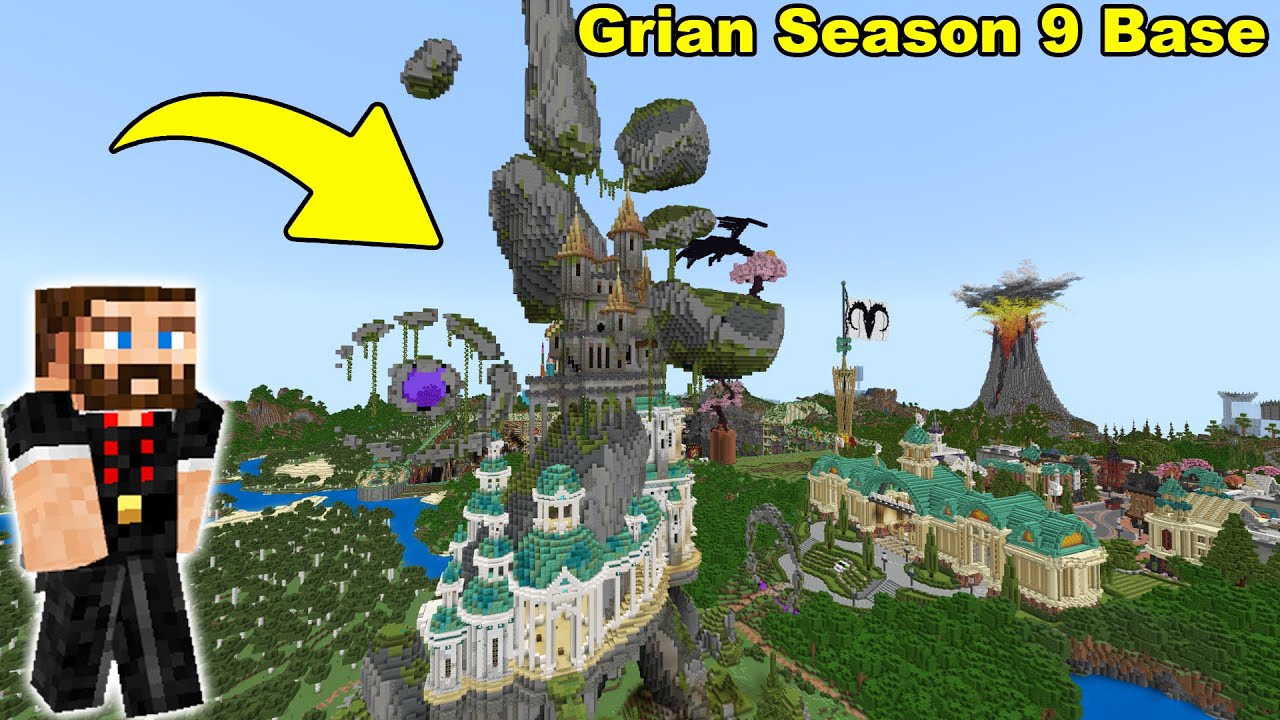 Hermitcraft Season 9 Grian Base Visiting And Exploring Minecraft