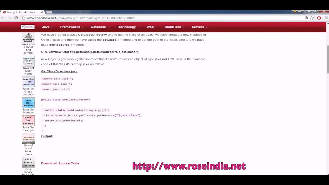 How To Find Class Directory In Java Youtube
