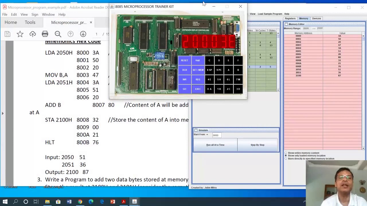 Microprocessor Lab Microprocessor Programming Example 2 Instrumentation