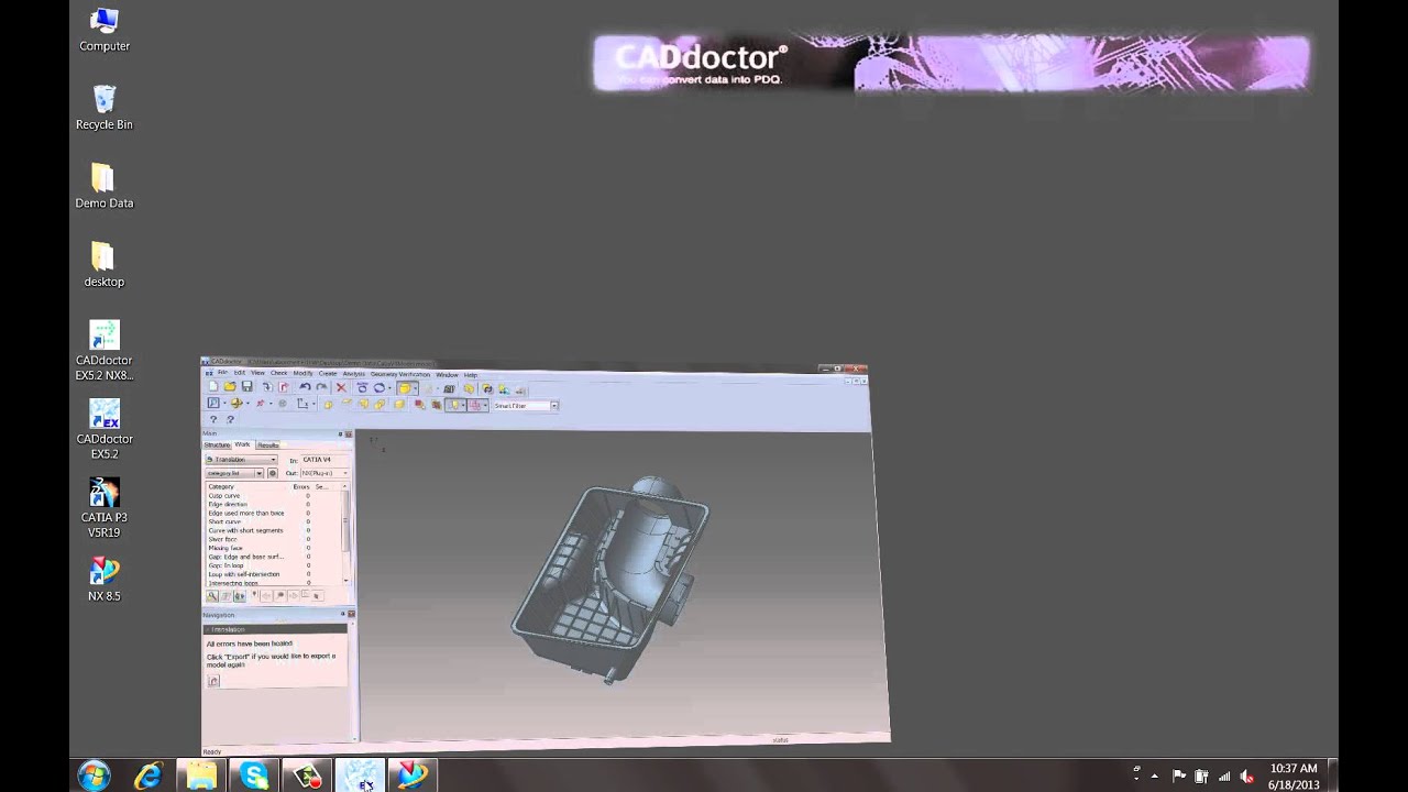Caddoctor Ex Tutorial 5 Healing Simplification Geometry