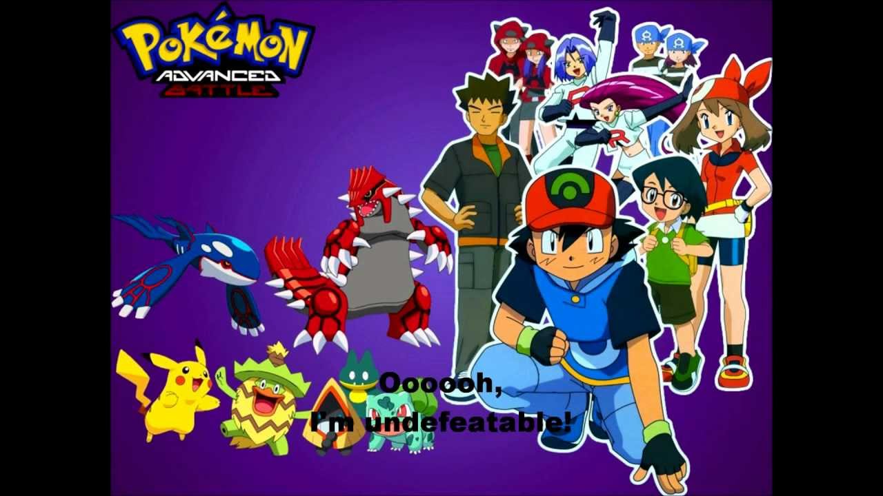 Pokemon Advanced Battle Theme Song Lyrics Full Youtube