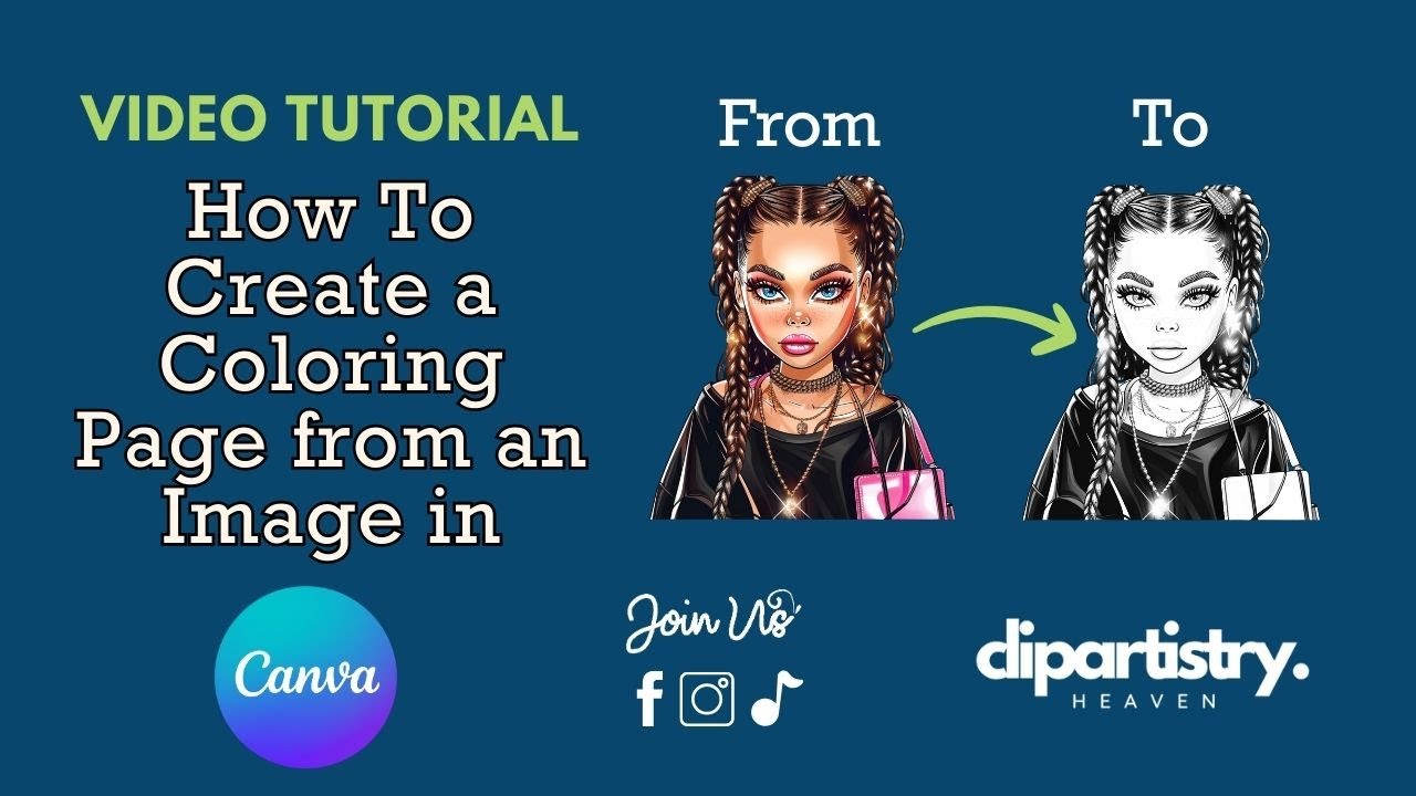 How To Turn An Image Into A Coloring Page Canva