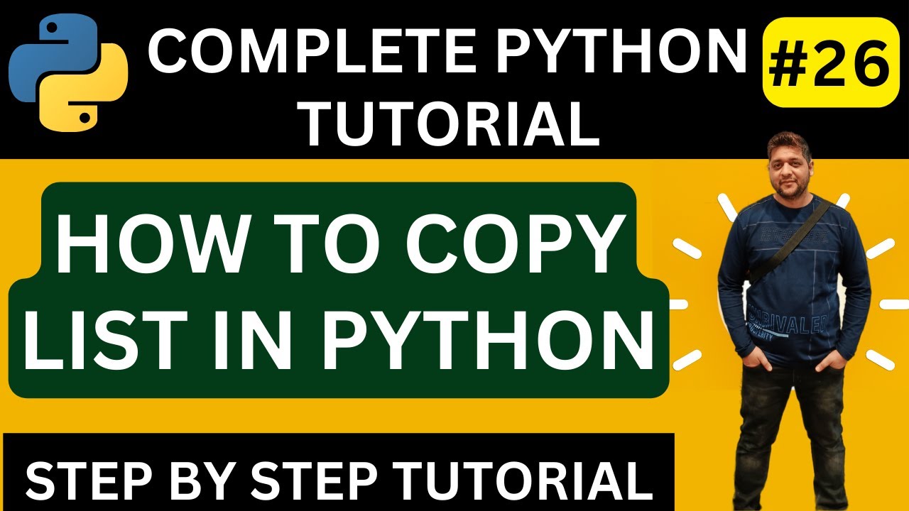 How To Copy List In Python Python Copy List Method Deep Copy