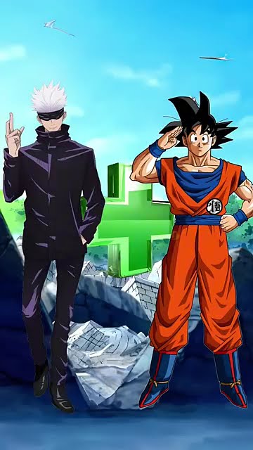 Fusion Of Goku And Gojo Anime Gojo Jujutsu Kaisen Anim Edit Goku