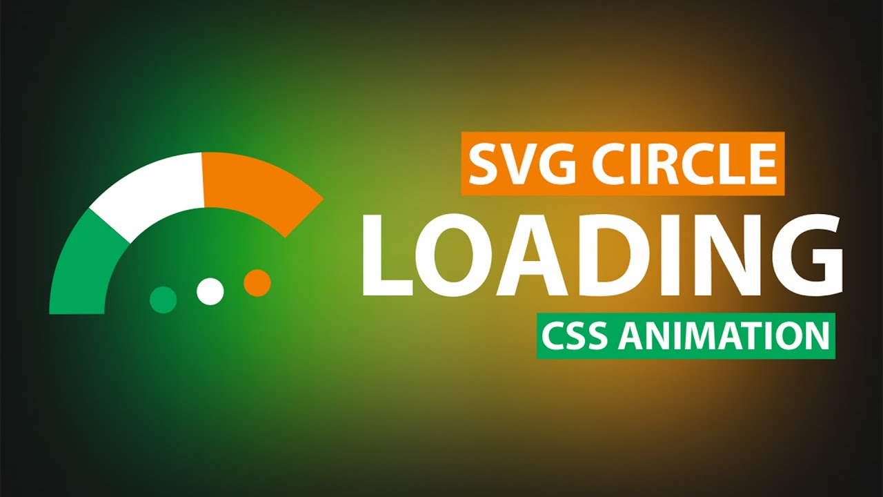 How To Make A Pure Css Animated Svg Spinner Svg Loading Circle
