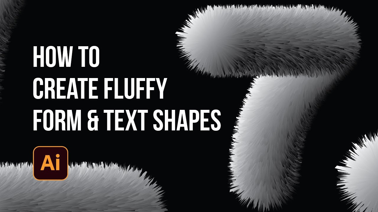 Fluffy Form Text Effect Adobe Illustrator Youtube