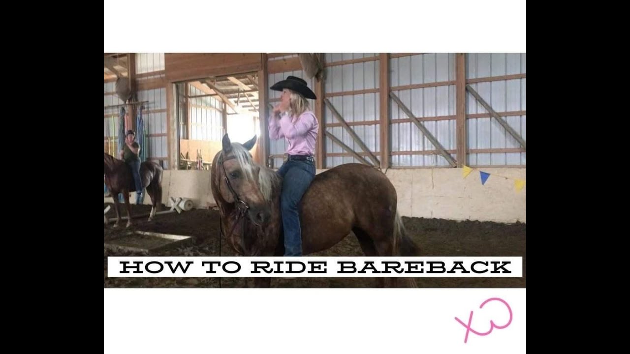 How To Ride Your Horse Bareback Youtube