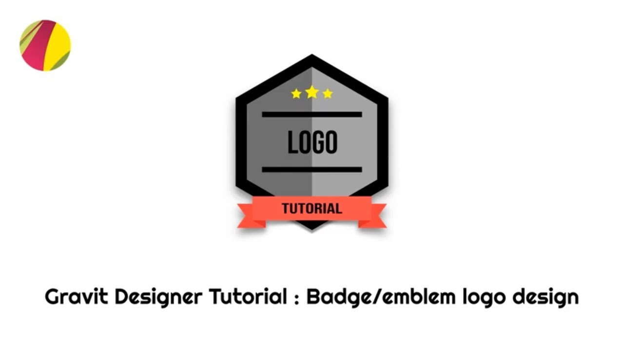 Badge Emblem Logo Design Gravit Designer Tutorial Youtube