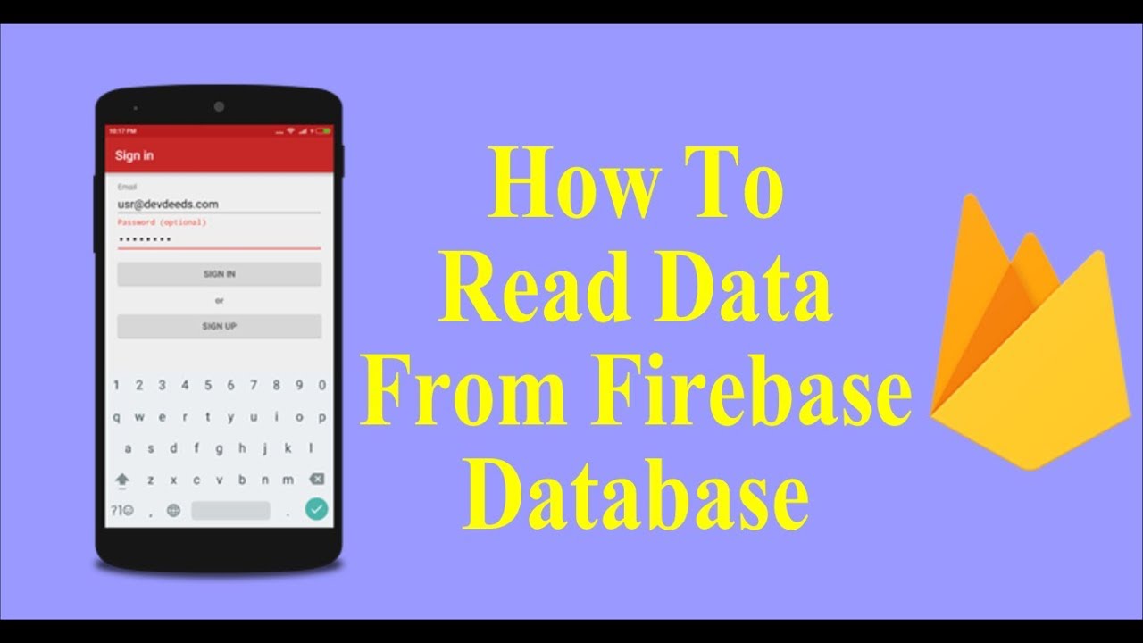Firebase Tutorial Read Data From Firebase Database Youtube