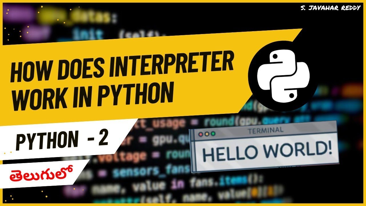 Working Of Interpreter In а а а іа ѓа а ѓ In Python Python Tutorial 2 Youtube