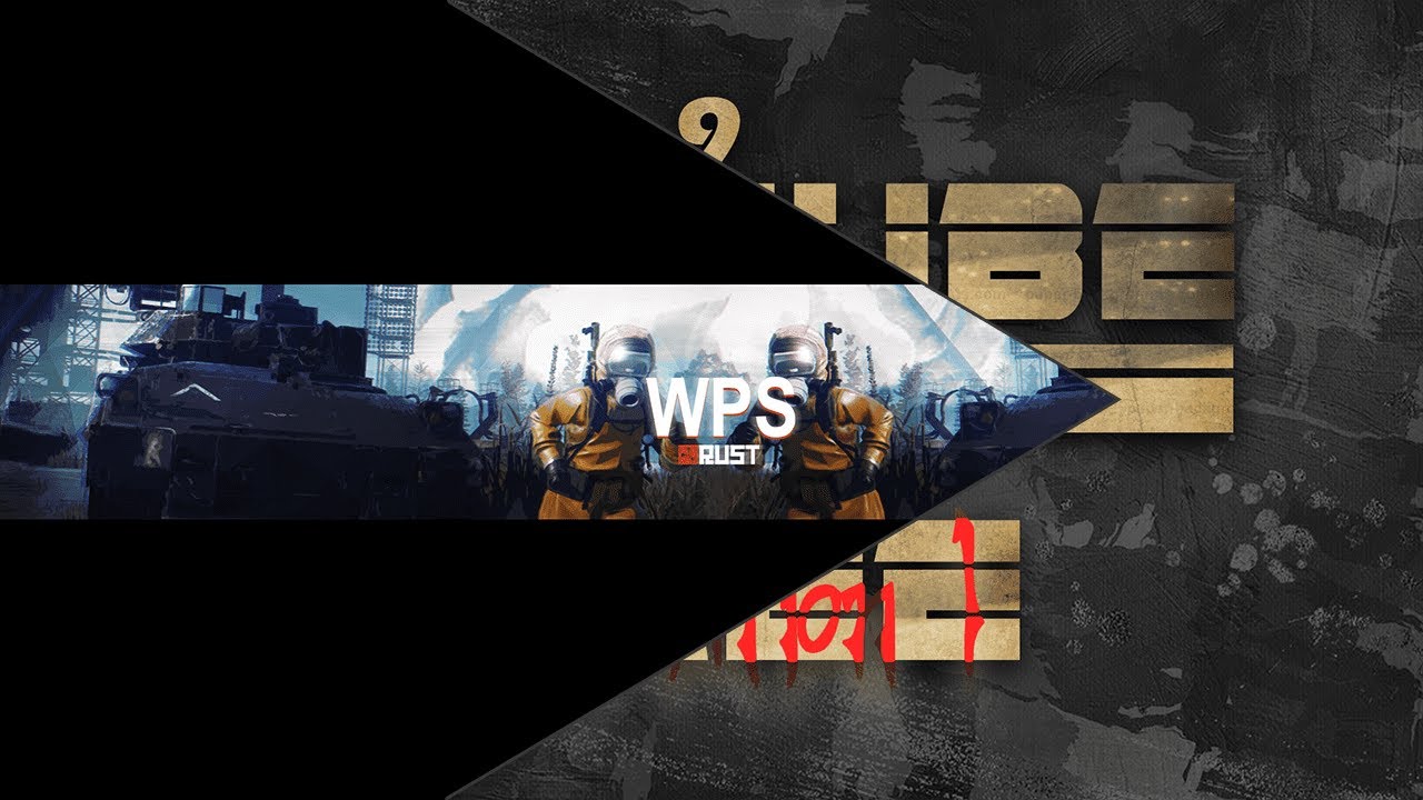 Free Rust Yt Banner Speed Art Download Psd Template Wps Youtube