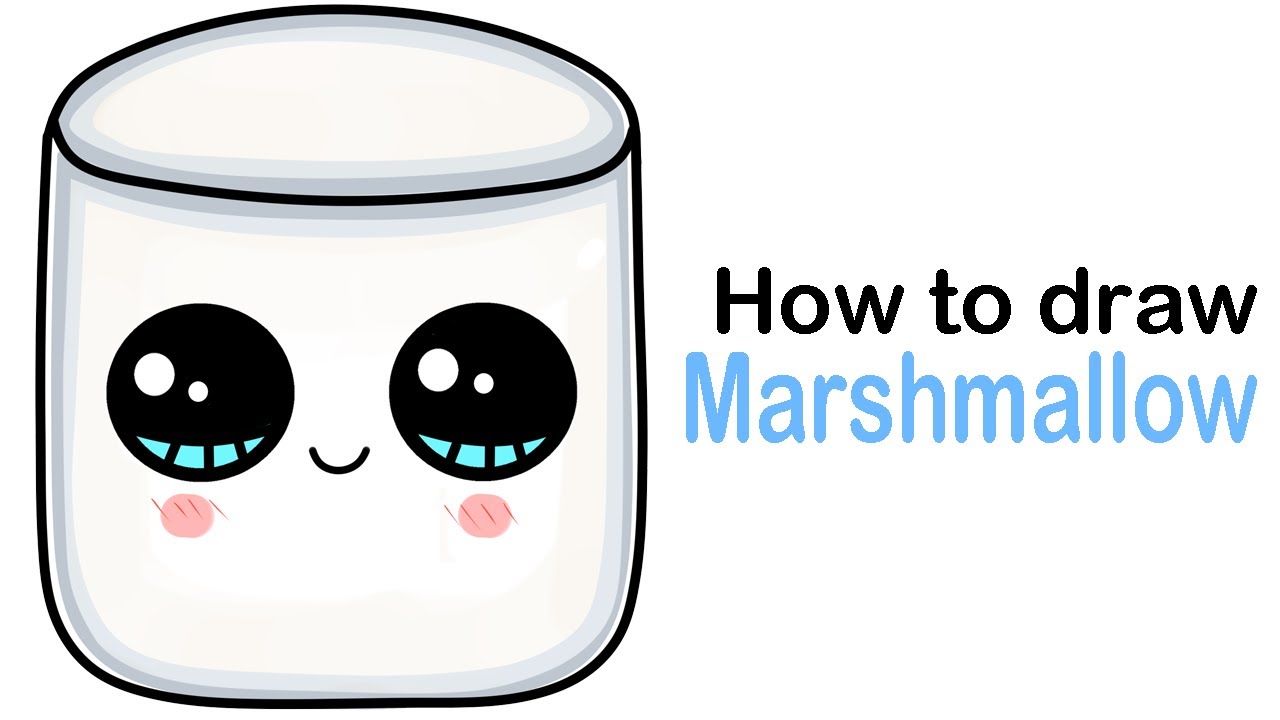 Marshmallow Drawing Easy At Ina Peterson Blog
