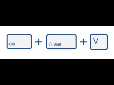 Paste Without Formatting Ctrl Shift V Youtube