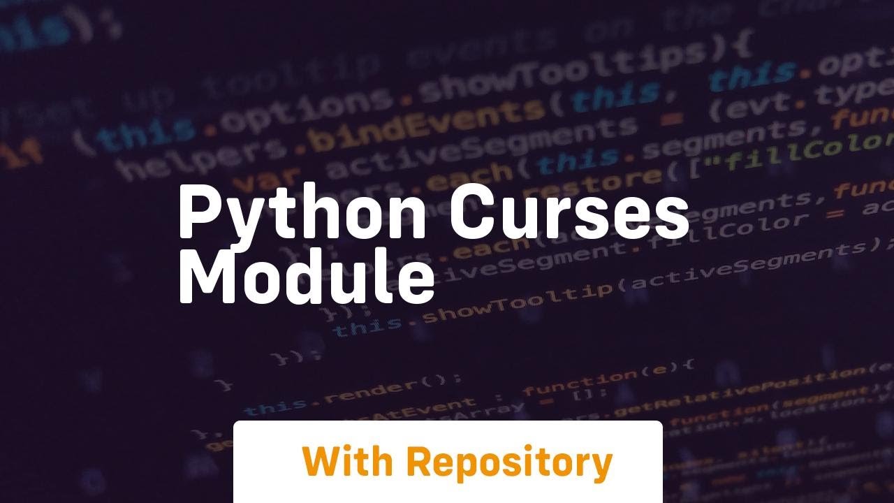 Python Curses Module Youtube