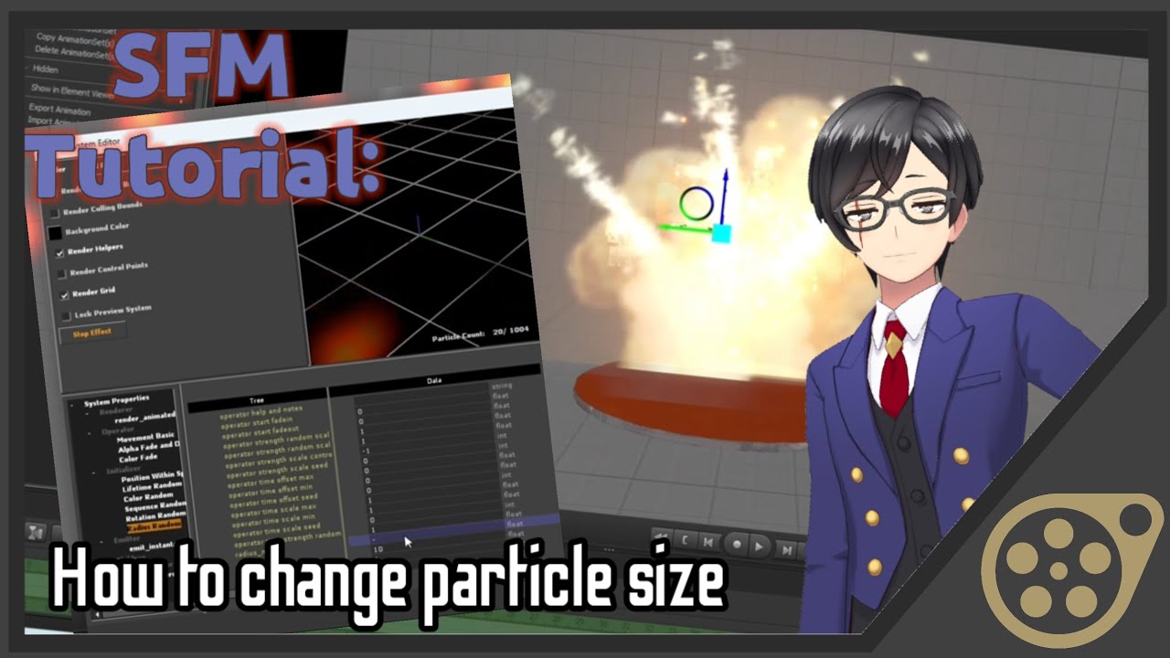 Sfm Tutorial How To Change The Size Of Your Particles Youtube