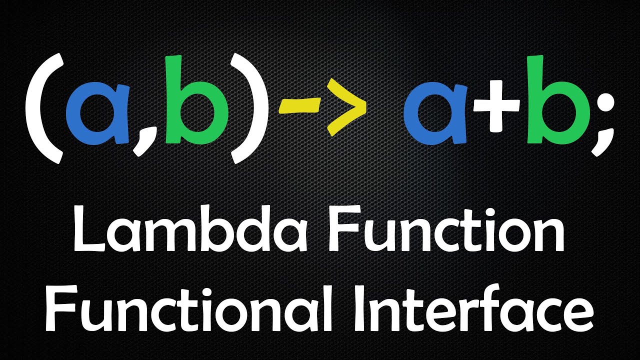 Lambda Function And Functional Interface Advanced Java 1 Youtube