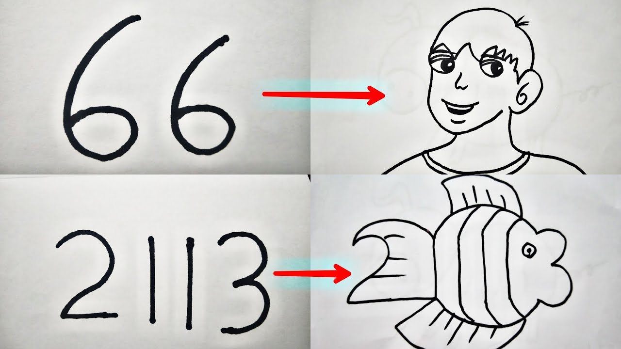 10 Easy Number Drawings For Kids How To Draw Anything From Numbers