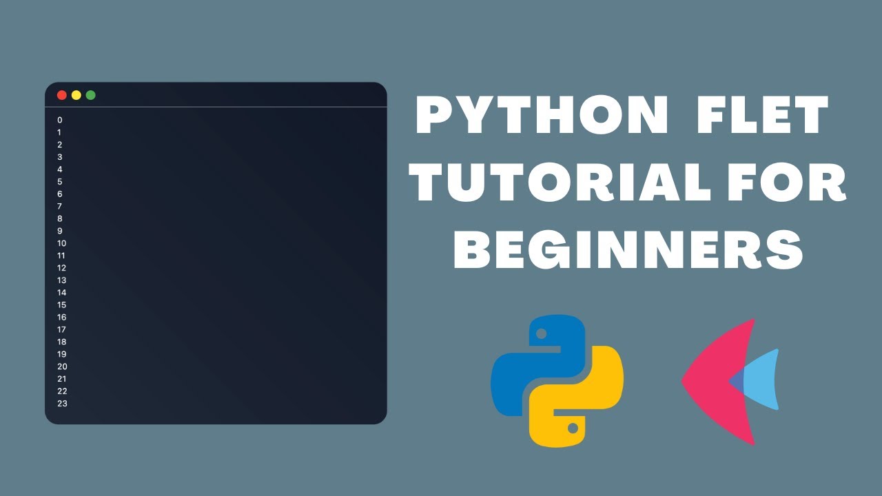 Python Tutorial Flet Framework Basics For Beginners Youtube