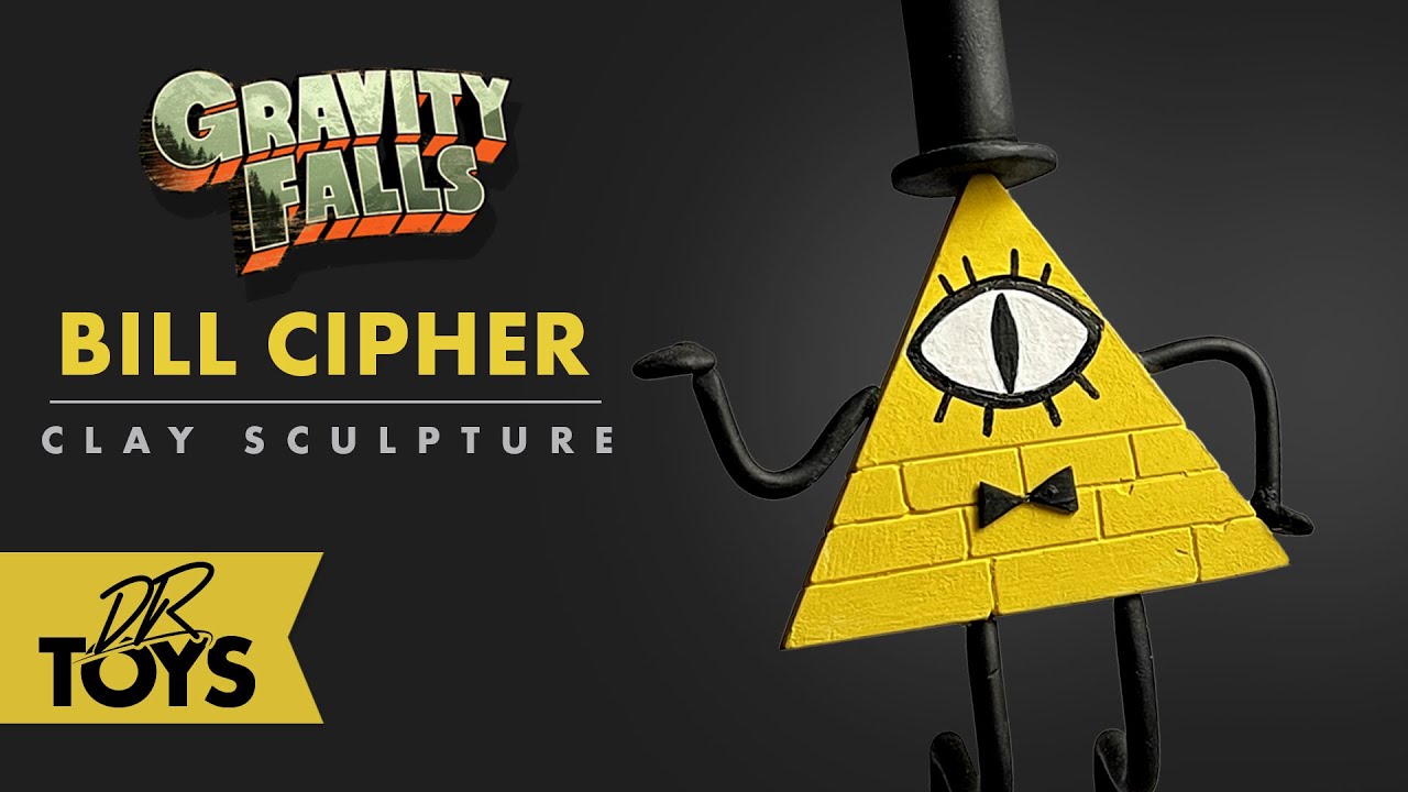 How To Make A Gravity Falls Bill Cipher Clay Sculpture Youtube