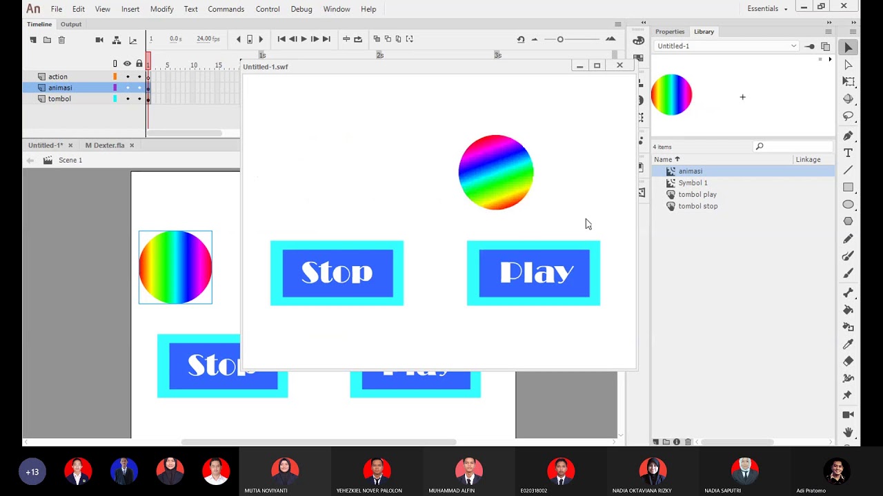 Materi Animasi Button Youtube