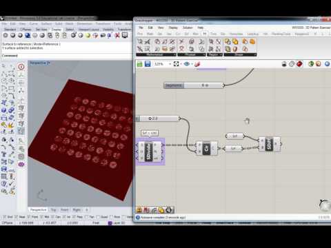 19 Grasshopper 2d Perforated Surface With Solid Difference Youtube