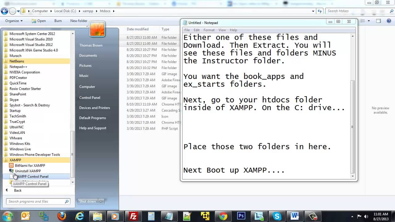 Installing Murach S Php And Mysql Book Files On Apache2 Youtube