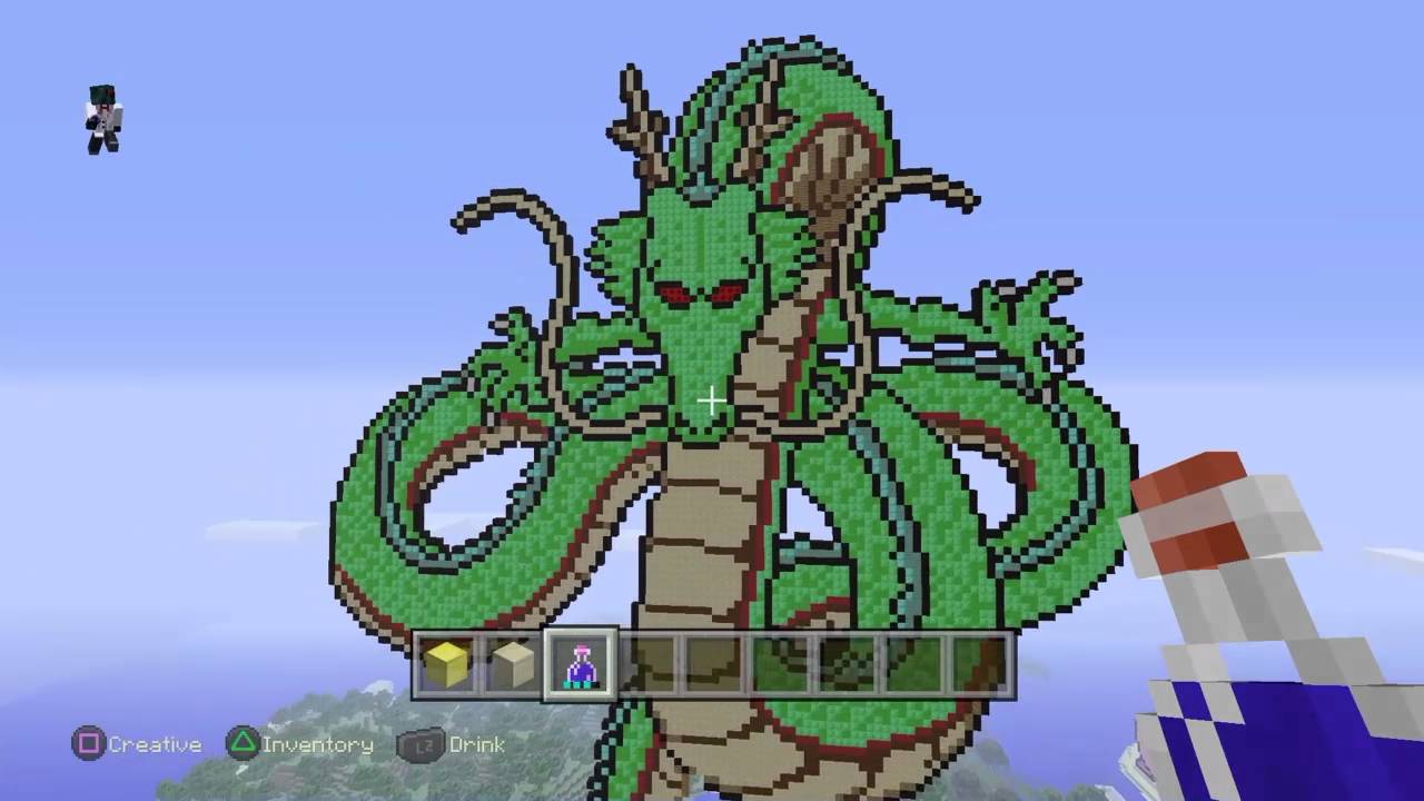 Minecraft Dragon Ball Z Pixel Art Exhibition Youtube