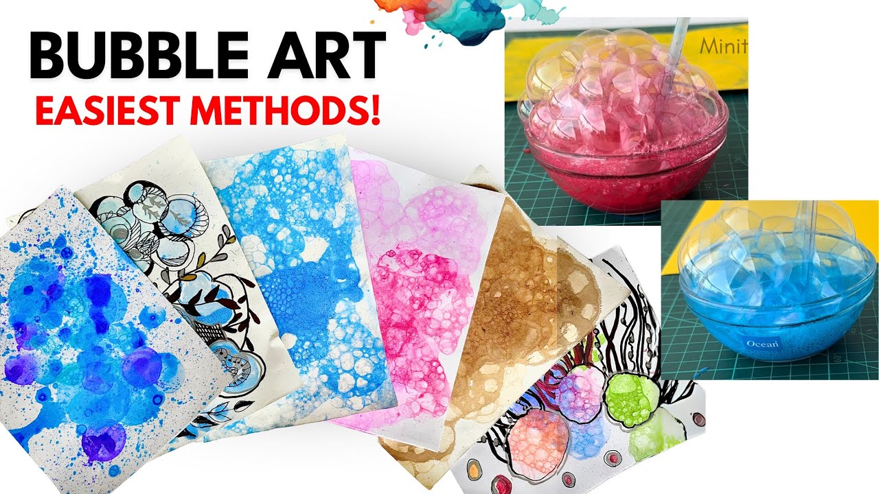Diy Soap Bubble Art How To Do Bubble Painting Bubble Painting Basics