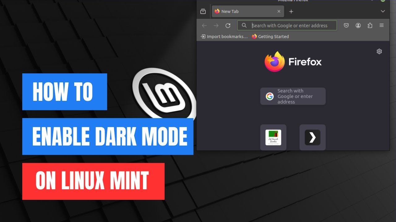 How To Enable Dark Mode On Linux Mint Youtube