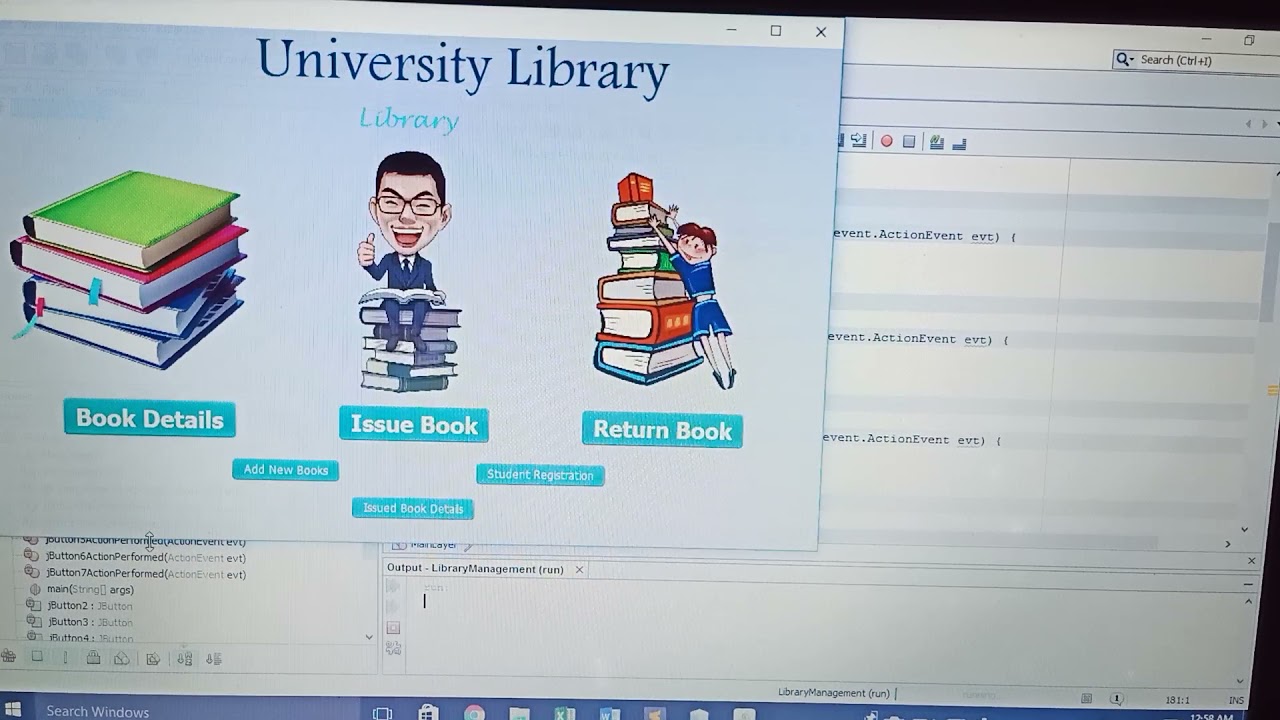 University Library Management System Using Java Language Youtube
