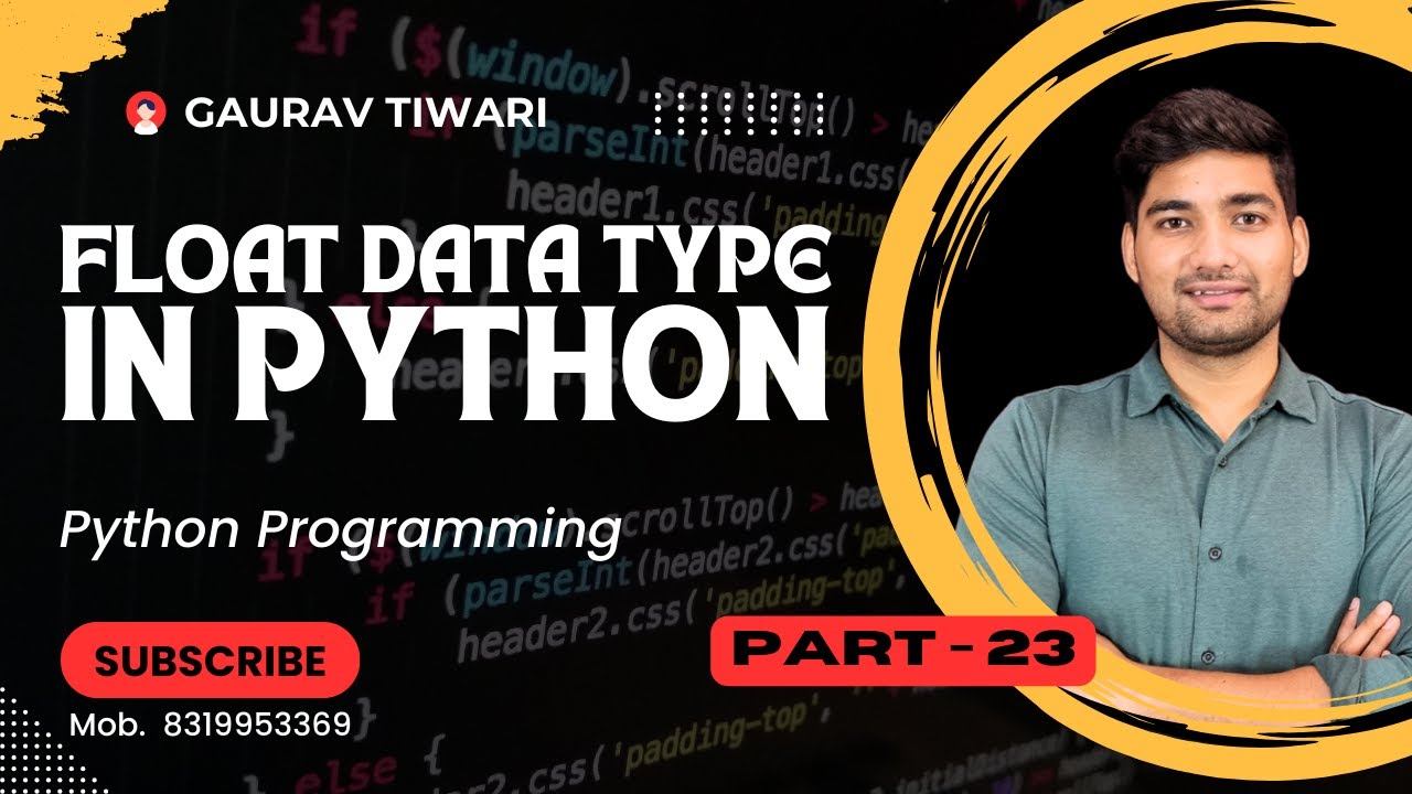 Float Data Type In Python Youtube