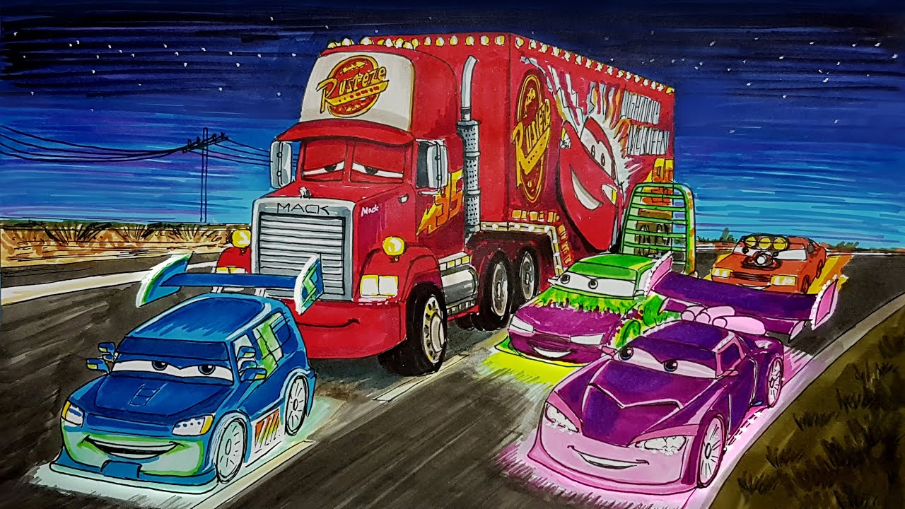 Lightning Mcqueen Mack Truck Coloring Pages 2025