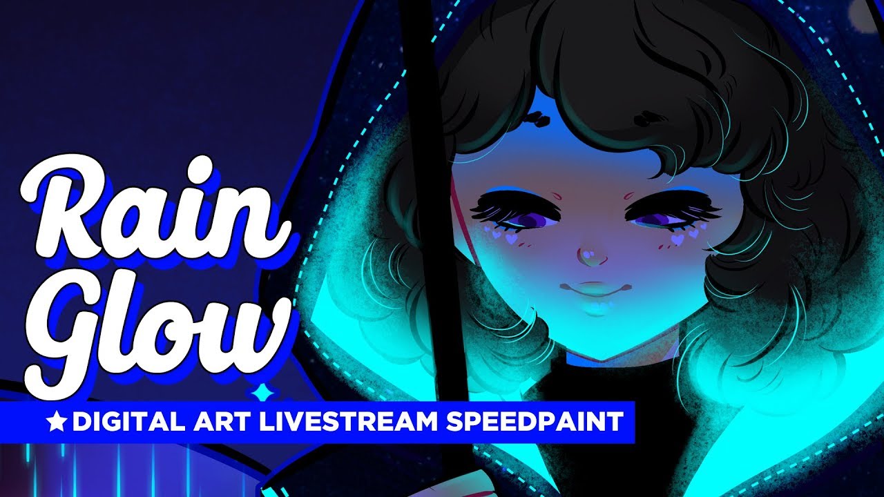 Glowing And Soft тше Digital Painting Rain Witch тше Speedpaint Clipstudio